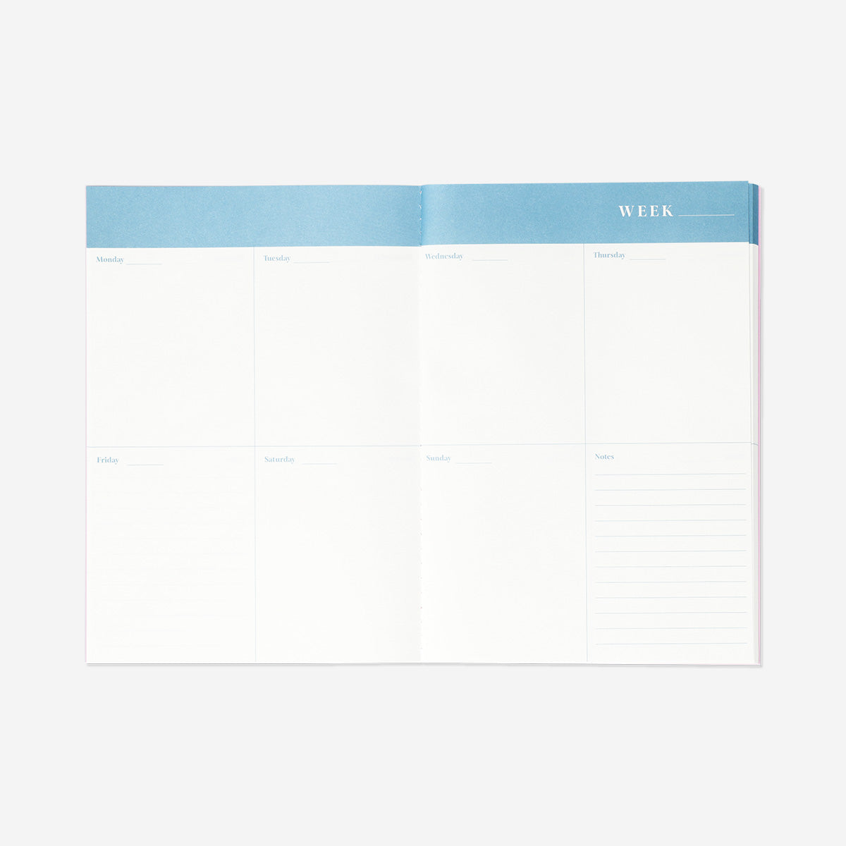 B5 weekly planner - English