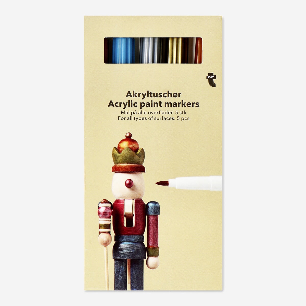 Rotuladores acrílicos - 5 pzas | Flying Tiger Copenhagen