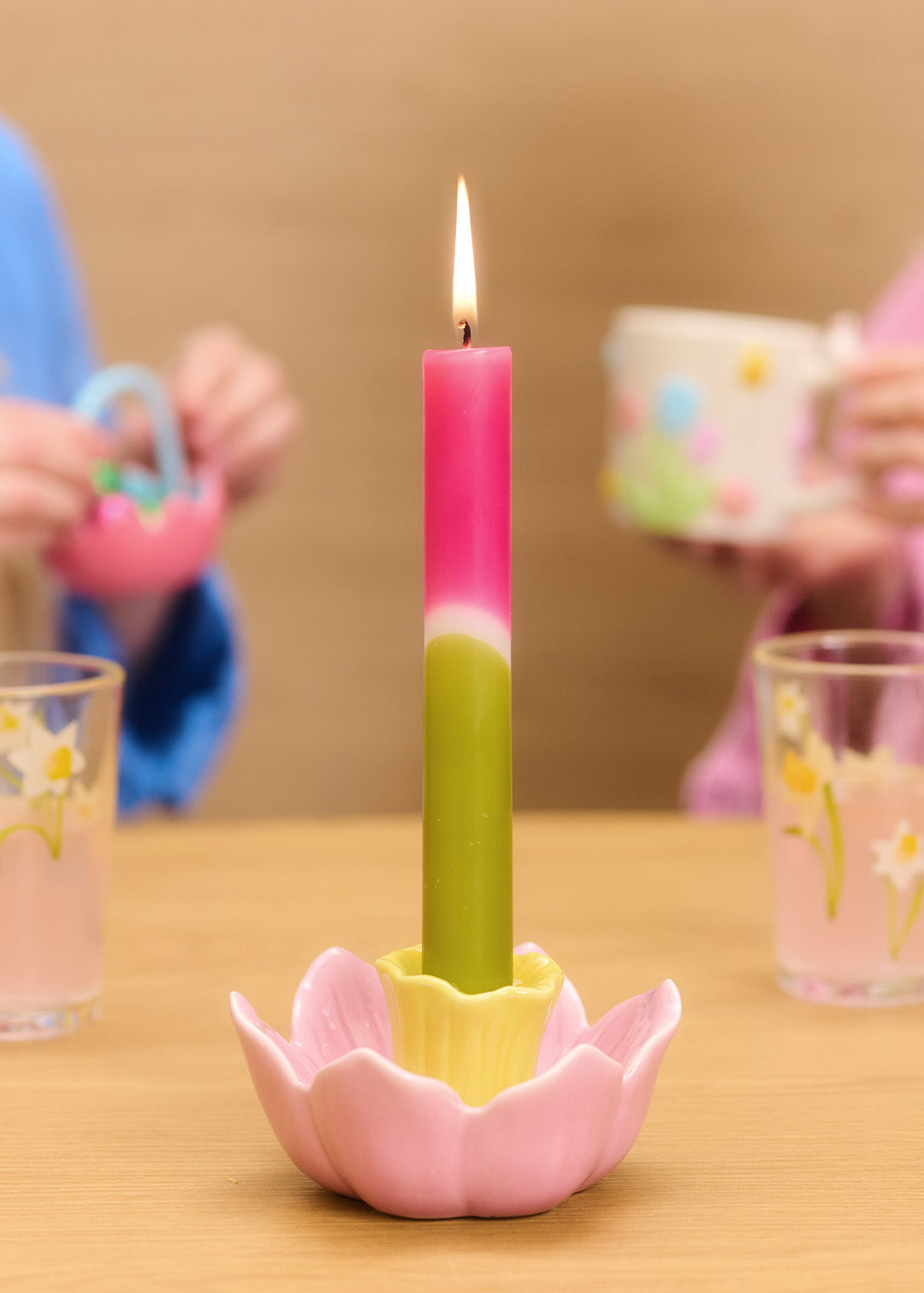 Pink daffodil candle holder – Flying Tiger Copenhagen