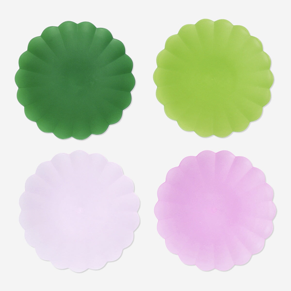 Reusable colourful plates - 4 pcs | Flying Tiger Copenhagen