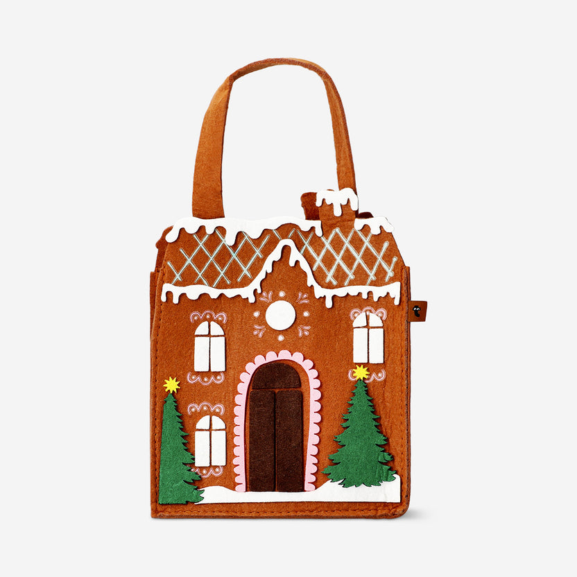 Gingerbread house felt bag with sweets | Flying Tiger Copenhagen