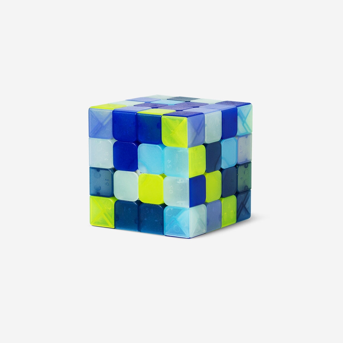 IQ Cube Puzzle in Frosted Neon Colours – Fun 4x4 Brain Game – Flying ...