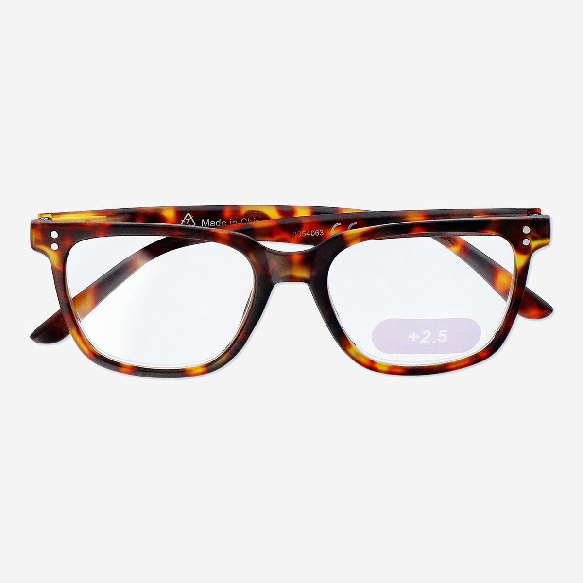 Stylish Brown Reading Glasses +2.5 Magnification | Adult Gifts – Flying ...