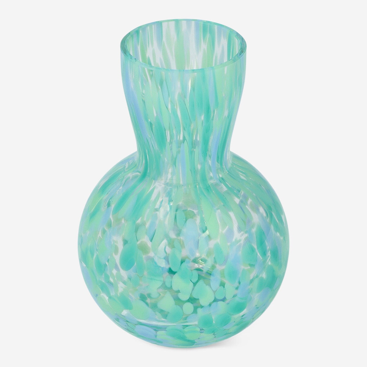Blue Splash Glass Vase – Modern Home Decor Accent – Flying Tiger Copenhagen