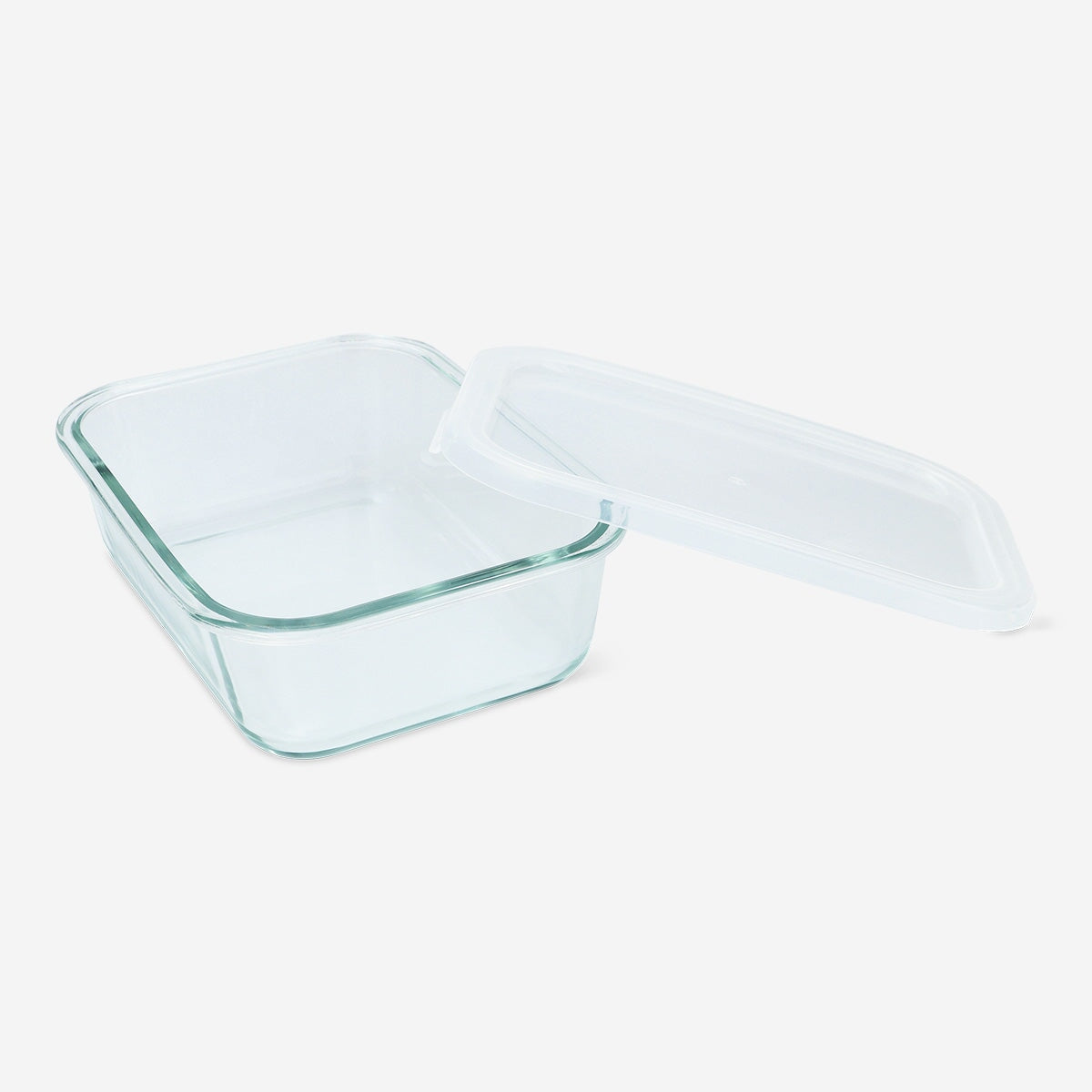 Large Food Container with White Lid – Glass Storage for Fresh Meals ...