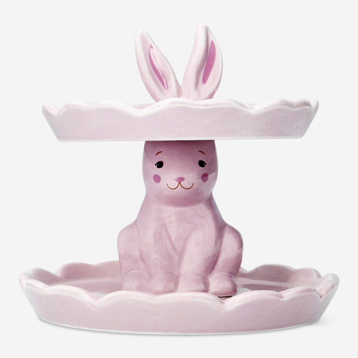 Charming Bunny Two-Tier Serving Plate | Easter Kitchenware – Flying ...