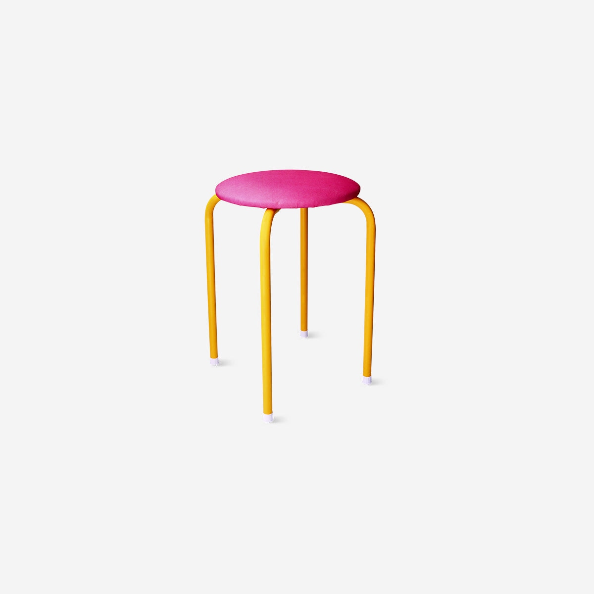 Vibrant Orange and Pink Stool – Stylish Accent for Home – Flying Tiger ...