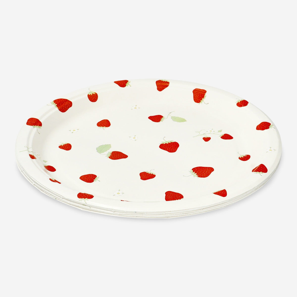 Strawberry Print Paper Plates – 22.5cm | Party Essentials – Flying ...