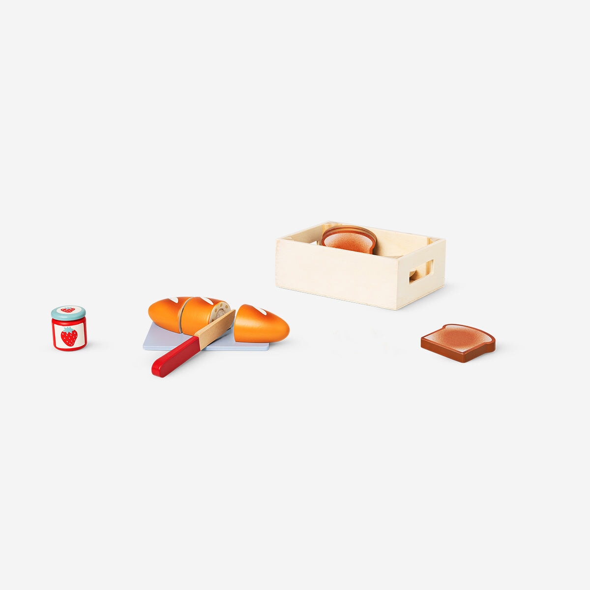 Wooden Play Bread Set – Pretend Baking Toys for Kids – Flying Tiger ...