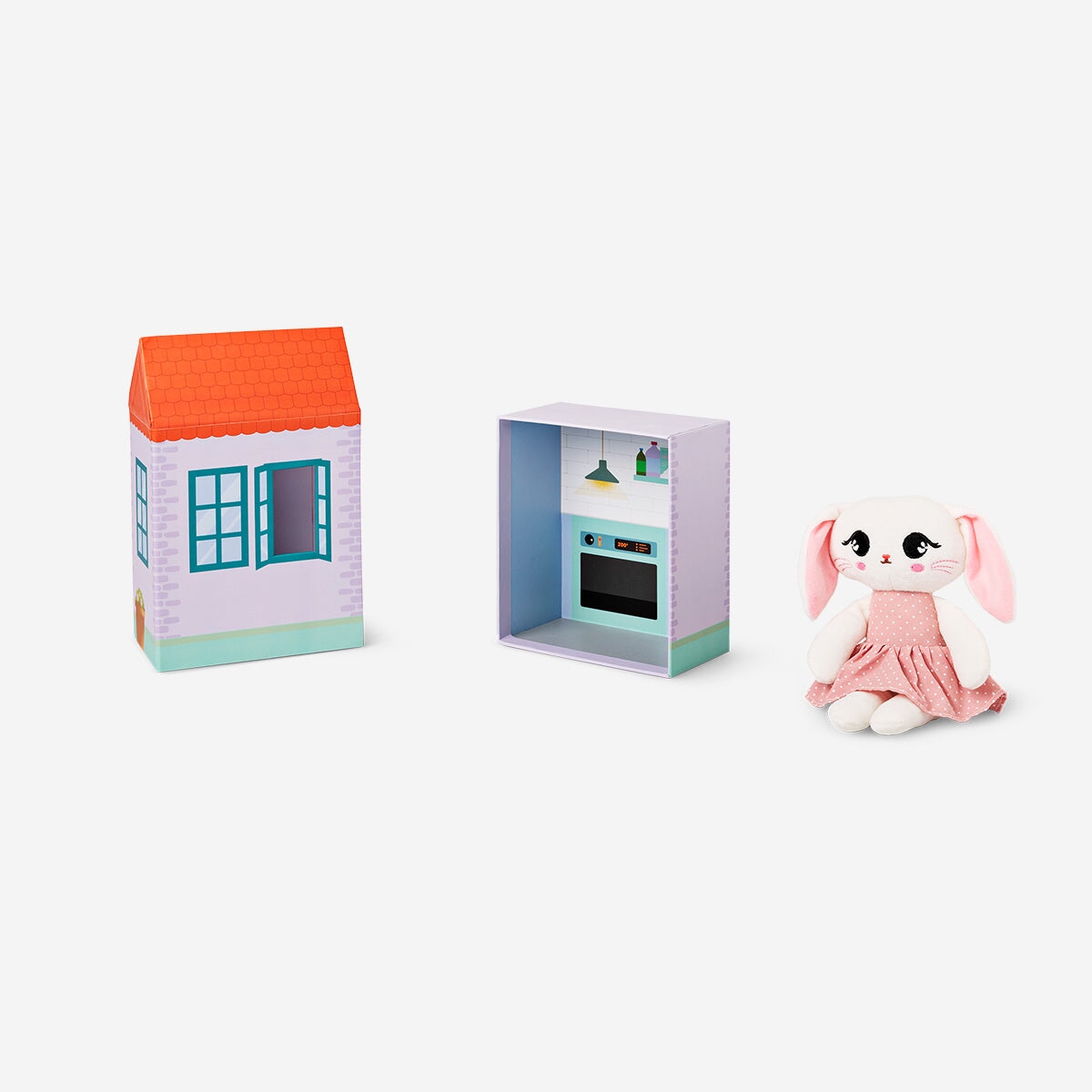 Plush toy - House with bunny | Flying Tiger Copenhagen
