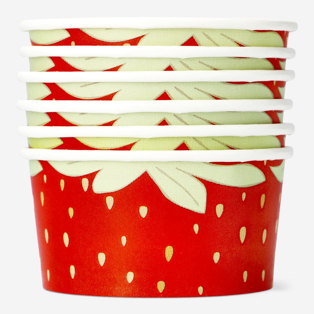 Strawberry Ice Cream Cups Set of 6 | Fun Party Tableware – Flying Tiger ...