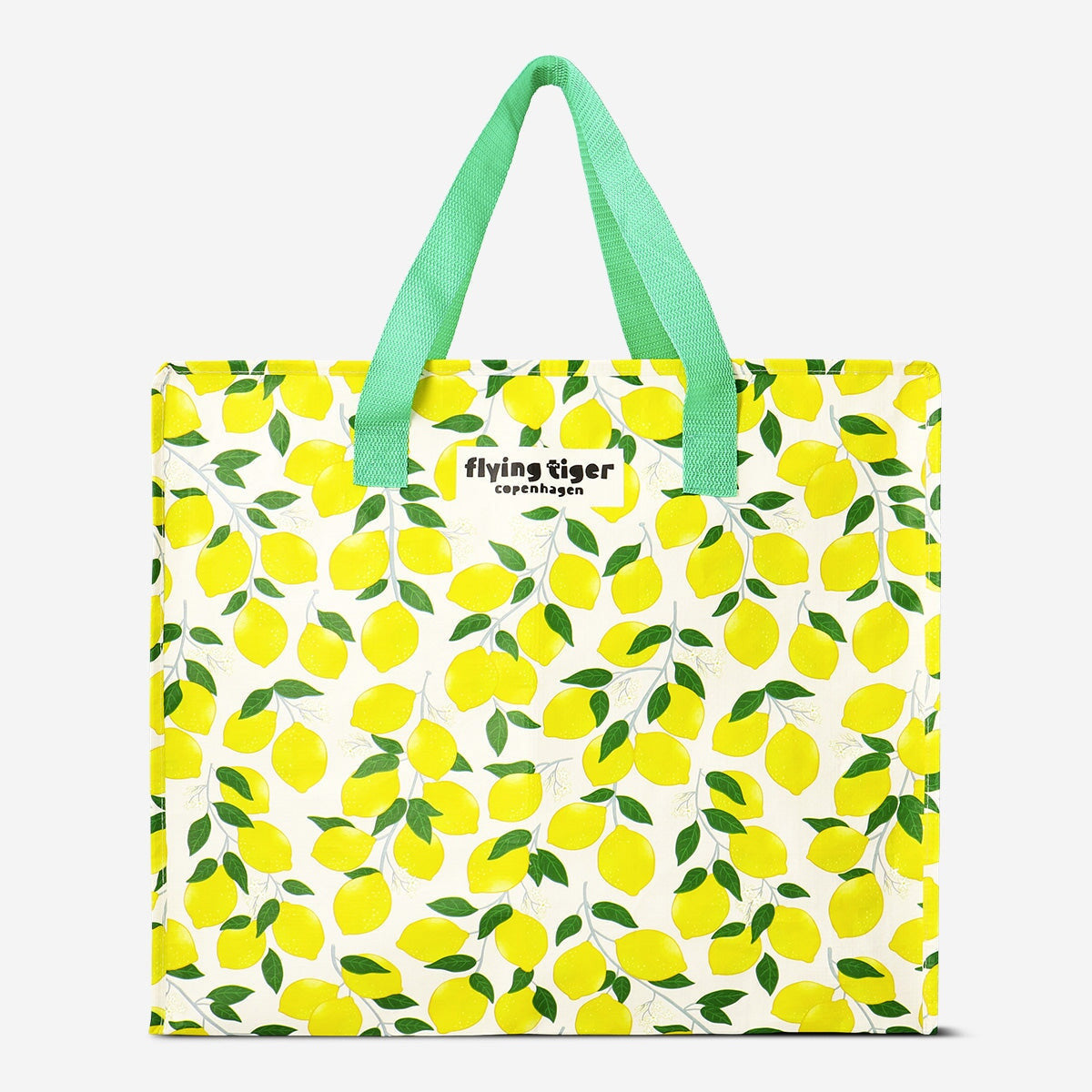 Lemon Shopper Bag – Stylish Recycled Tote for Groceries