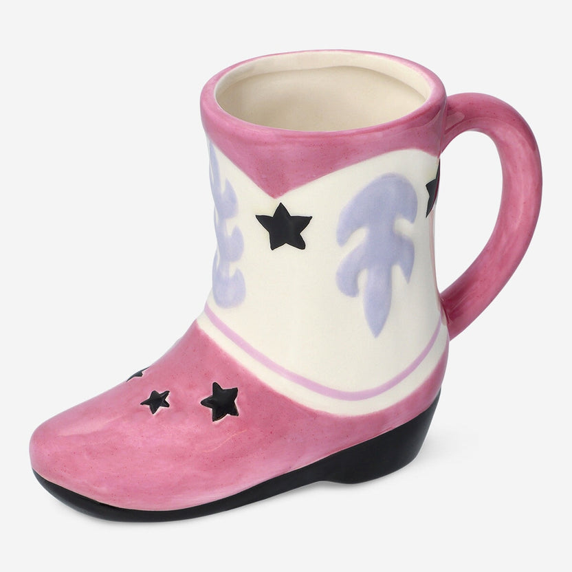 Pink cowboy boot shaped mug | Flying Tiger Copenhagen