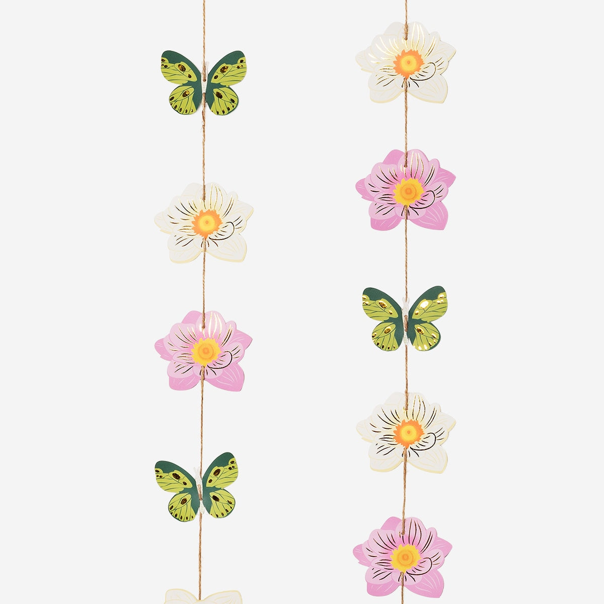 Spring garland with flowers and butterflies - 150 cm | Flying Tiger ...