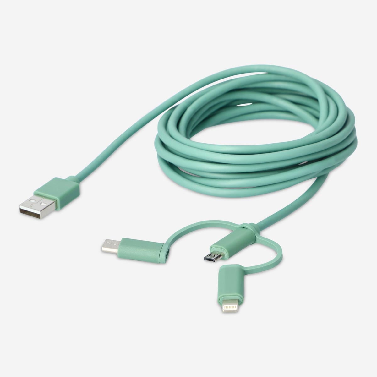 Charging cable. For USB-C, Micro USB and lightning | Flyi...