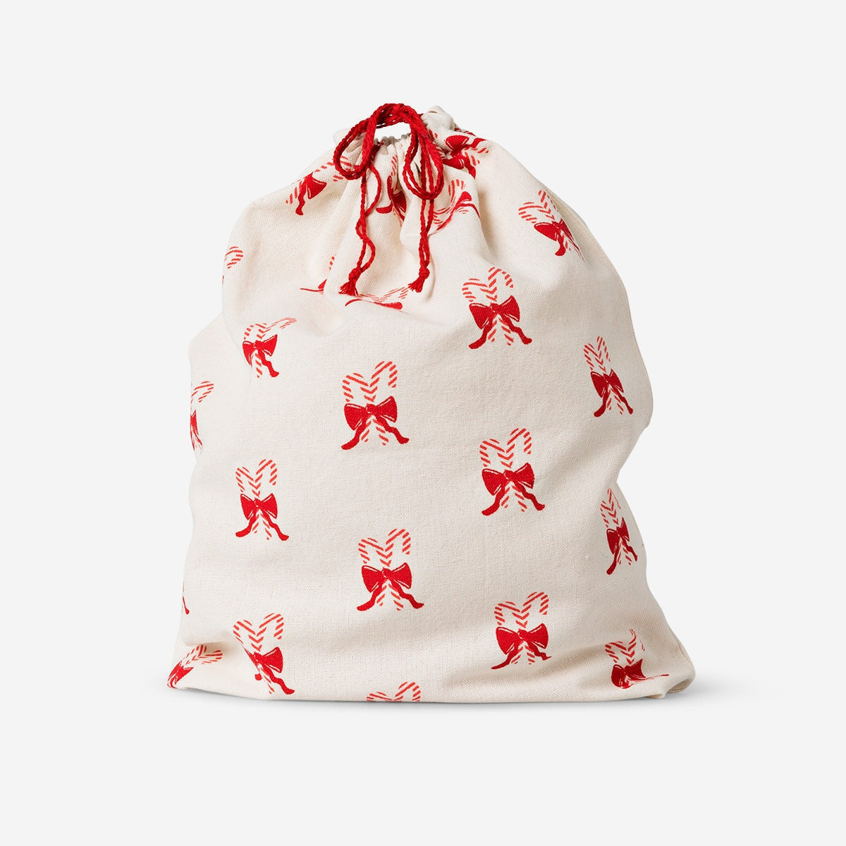 Candy Cane Print Cotton Gift Bag – 35x45cm | Adult Gifts – Flying Tiger ...