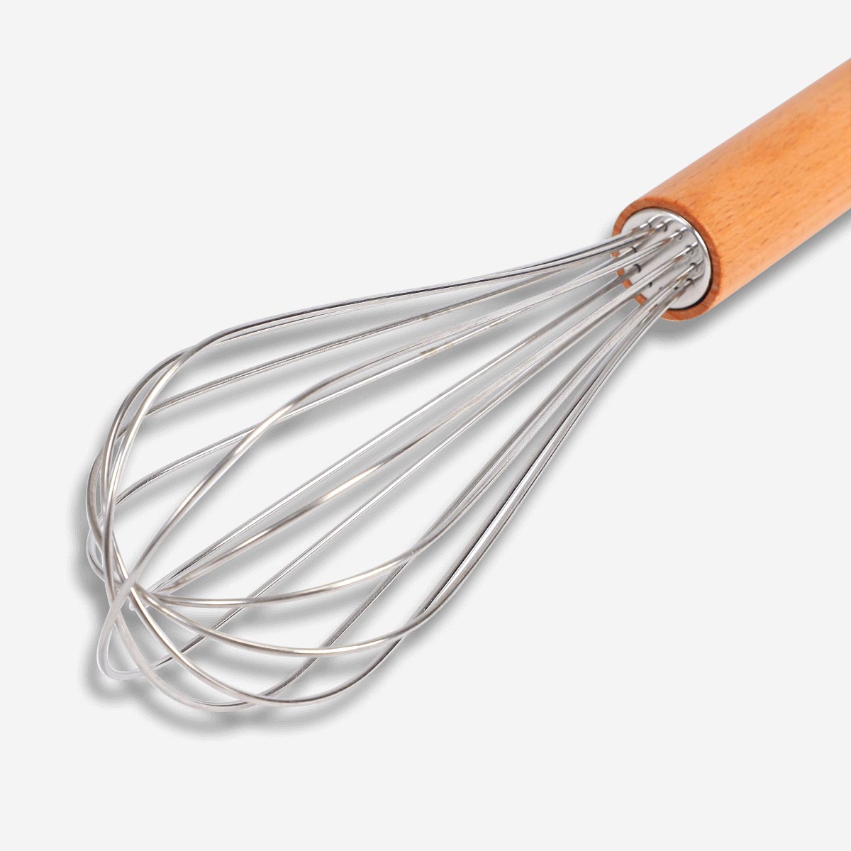 Premium Hand Whisk with Wood Handle – Kitchen Essential Tool