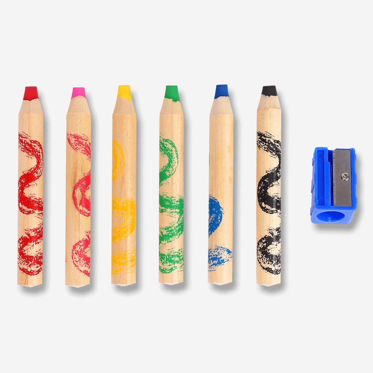 Oil-based Pencil Crayons - 6 pcs | Flying Tiger Copenhagen